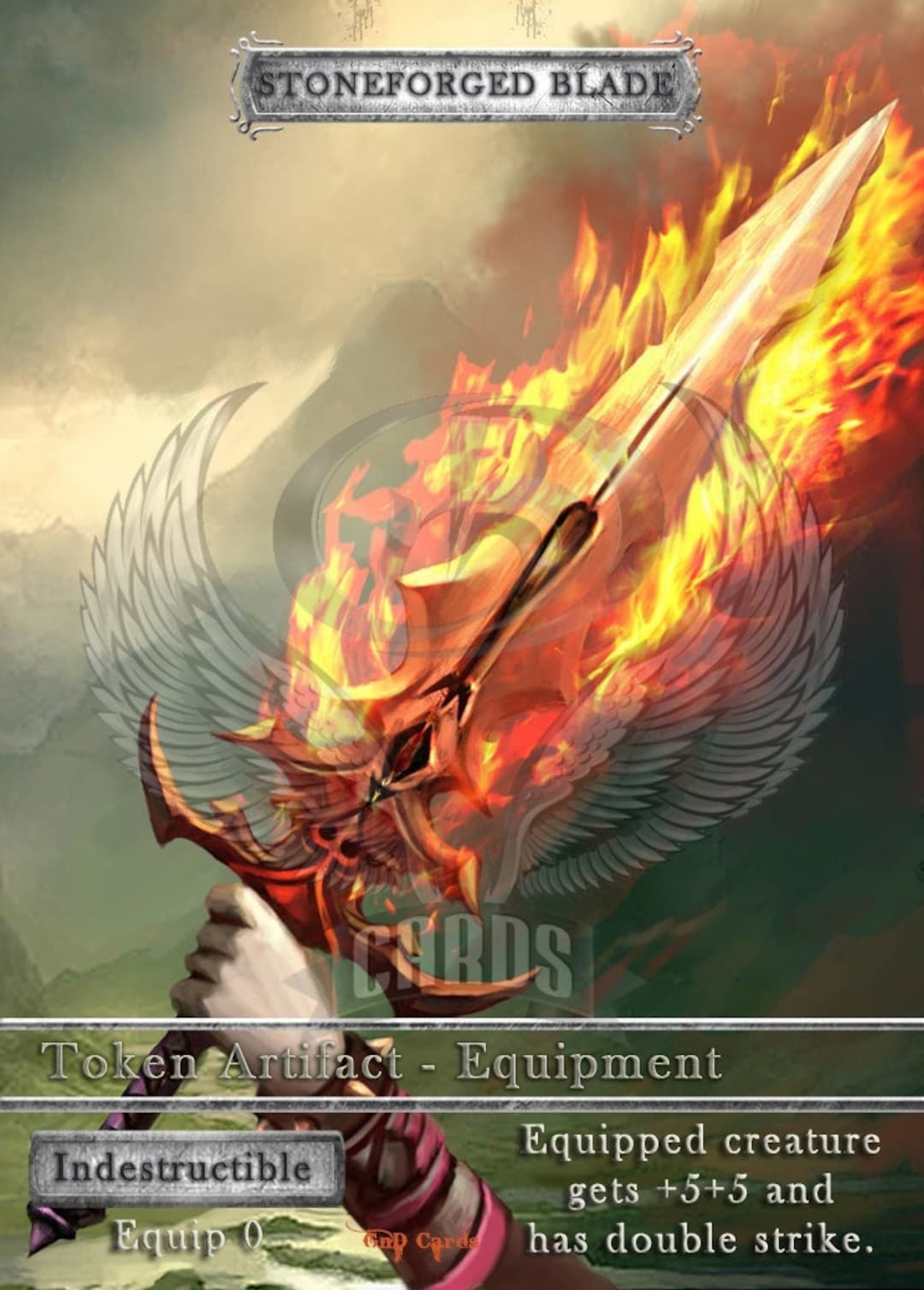 Stoneforged Blade #1 TCG Token Custom Altered - Etsy