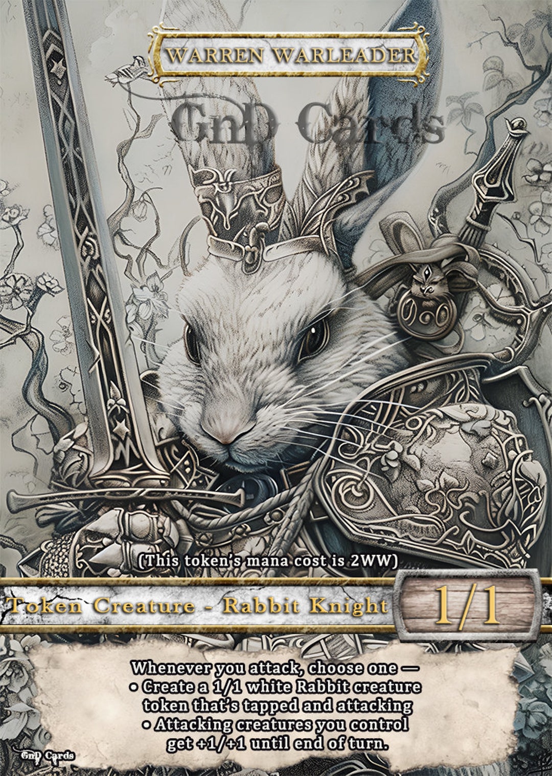 Warren Warleader *TOKEN* TCG Token Custom Altered - Etsy