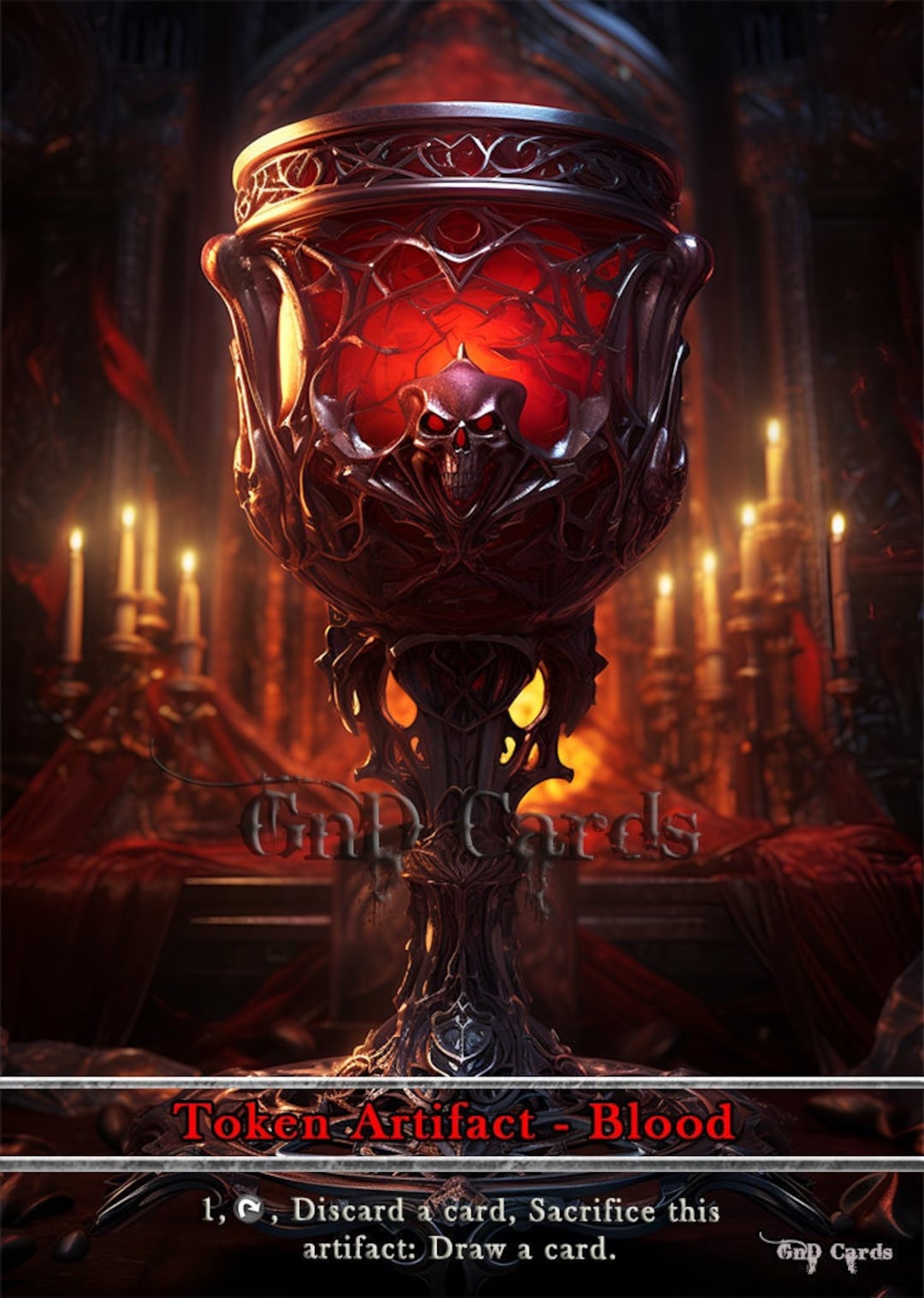 Blood #4 TCG Token Custom Altered - Etsy