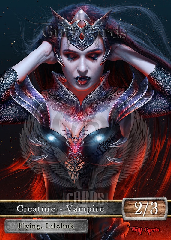 3x Vampire 28 Custom Altered Tokens Gnd Cards for Sorin the | Etsy