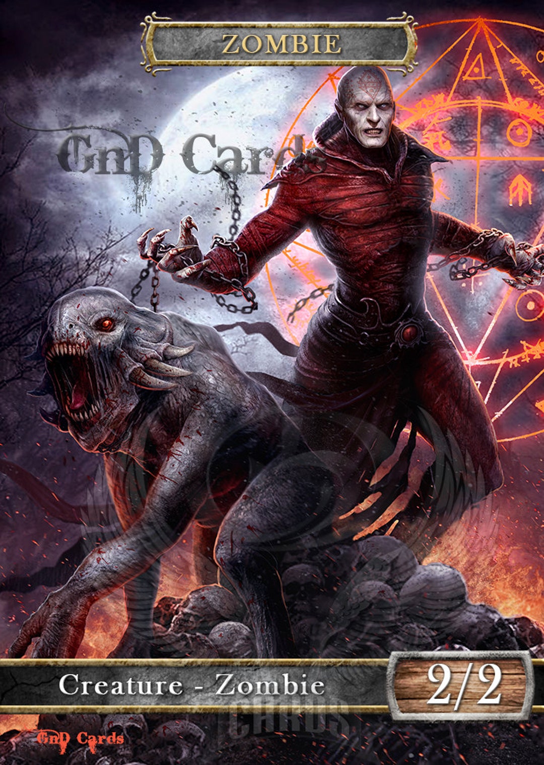 3x Zombie 6 Custom Altered Tokens - Etsy