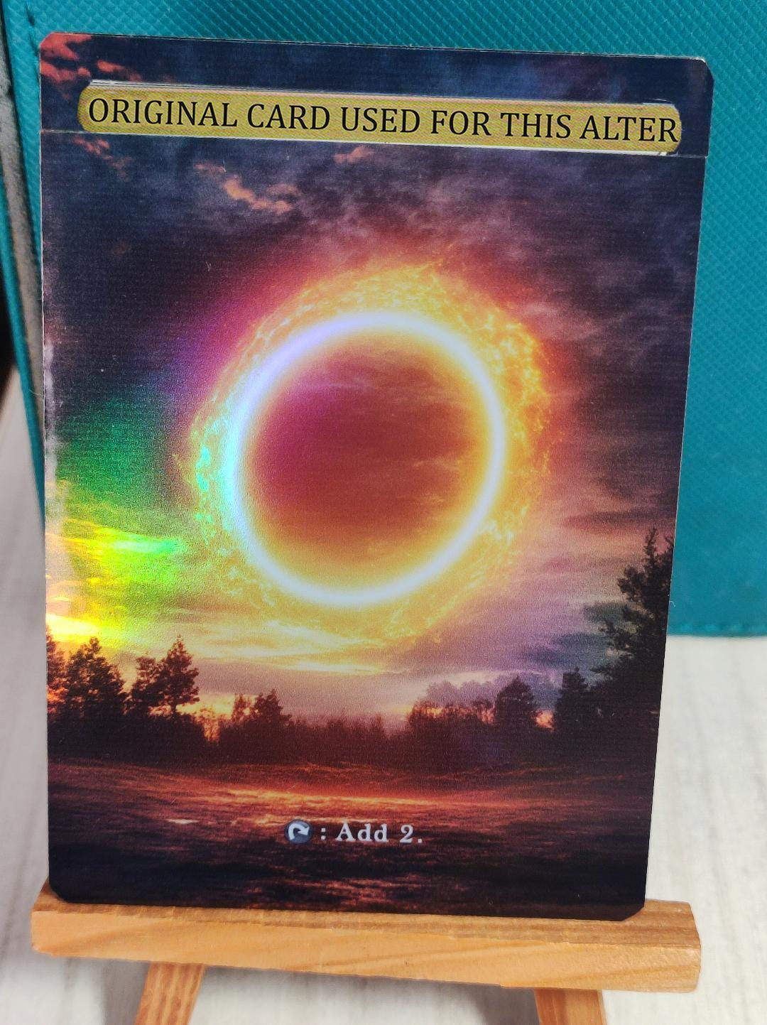 1x Foil Altered Art Sol Ring V10 (non-foil Into Foil) - Etsy