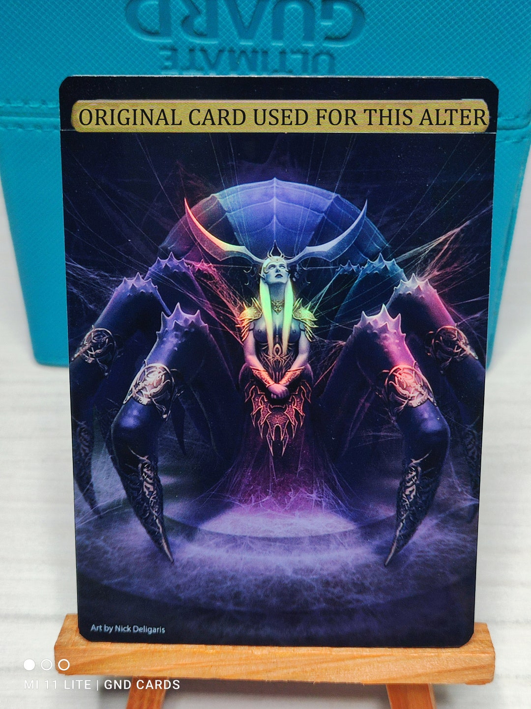 1x Foil Altered Art Lolth, Spider Queen (non Foil Into Foil) - Etsy
