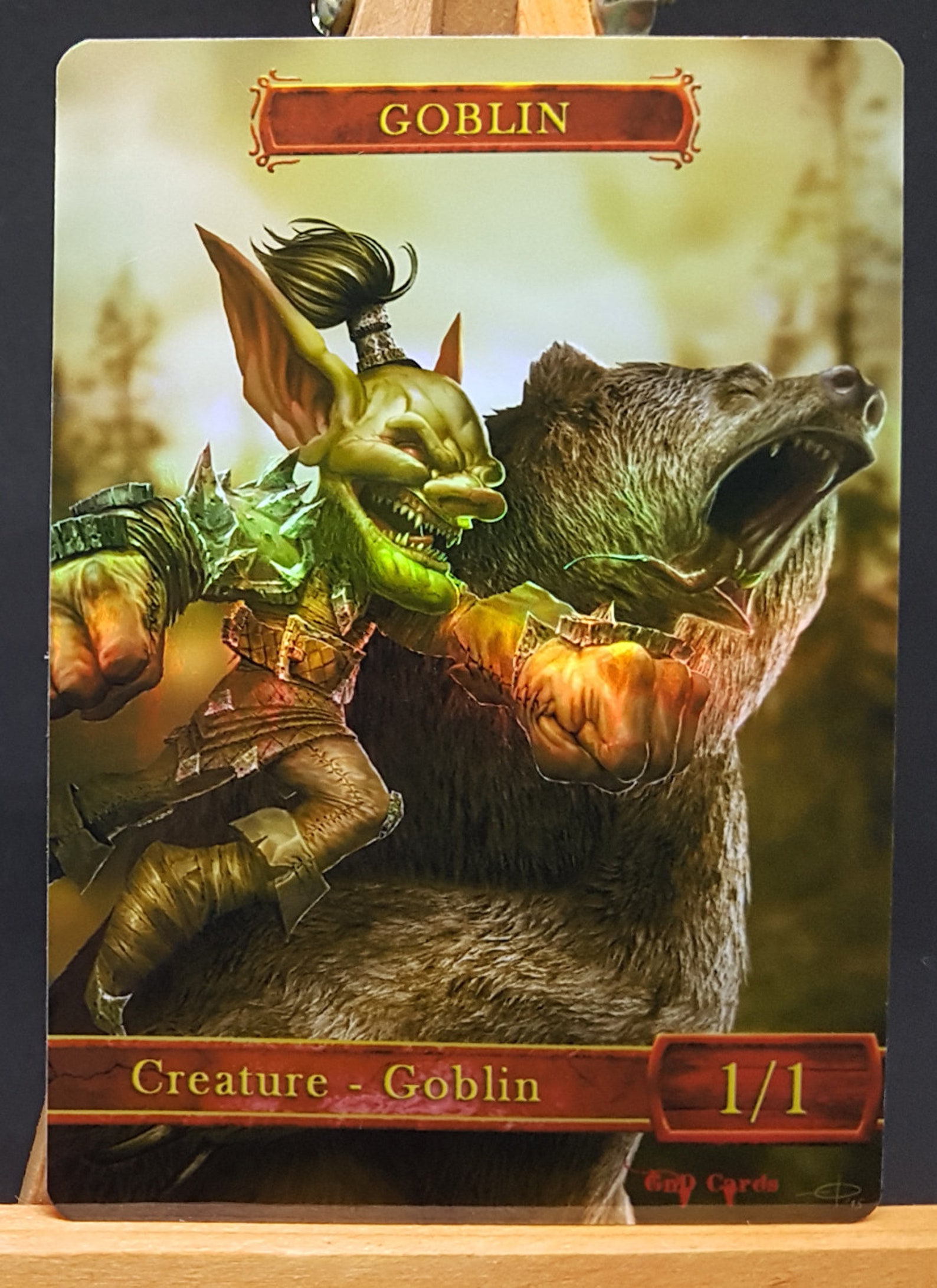 1x Goblin 5 FOIL LAMINATED Custom Altered Token Gnd Cards - Etsy