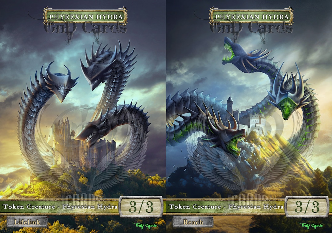 Phyrexian Hydra TCG Tokens Custom Altered (for Polukranos Reborn) (2 ...