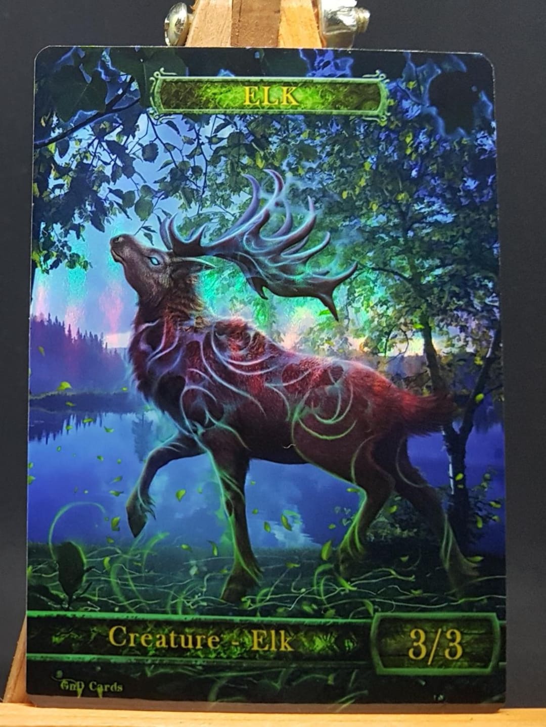 1x Elk 1 FOIL LAMINATED Custom Altered Token - Etsy