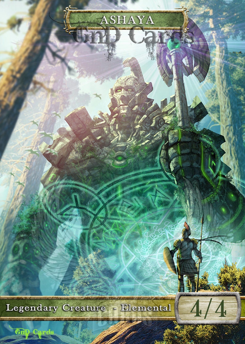 1x Ashaya the Awoken World Token Custom Altered - Etsy