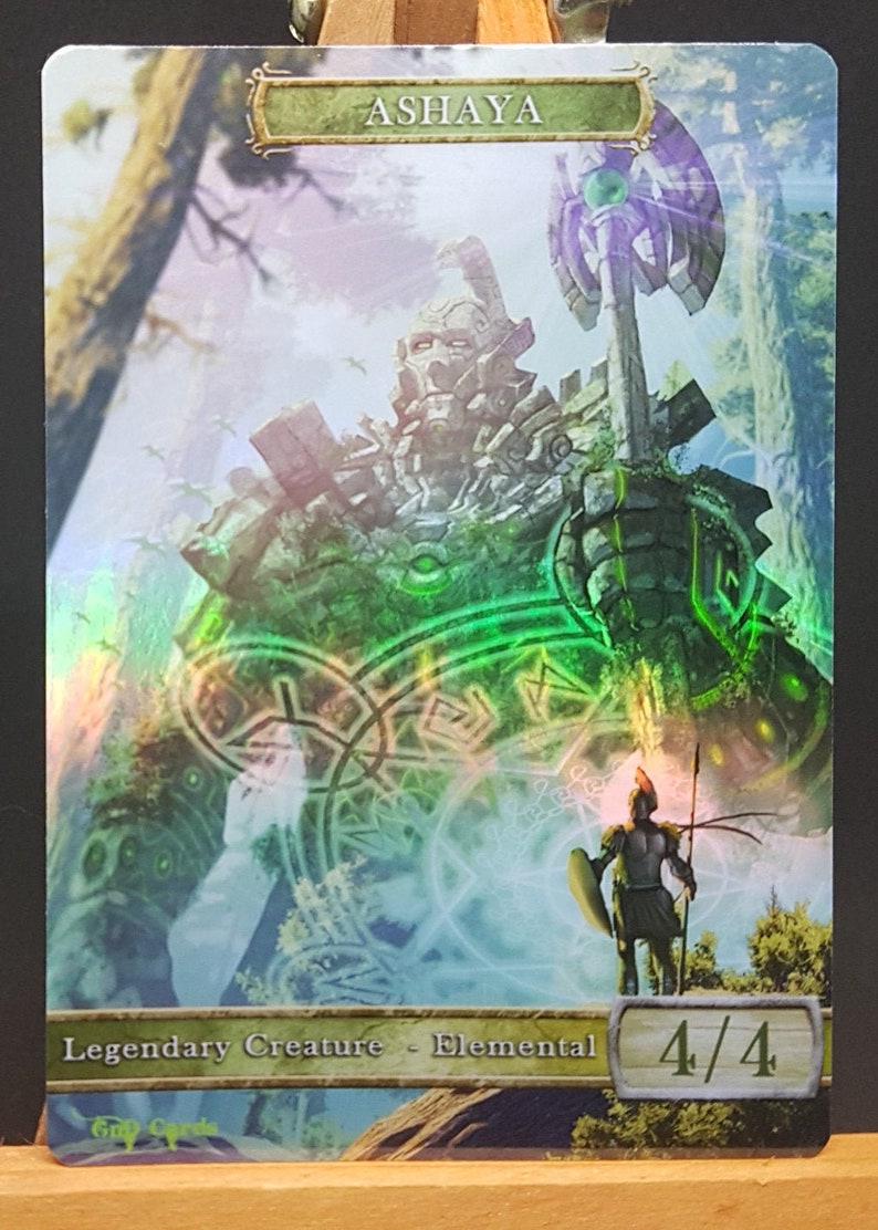 1x Ashaya the Awoken World 1 Token FOIL LAMINATED Custom - Etsy