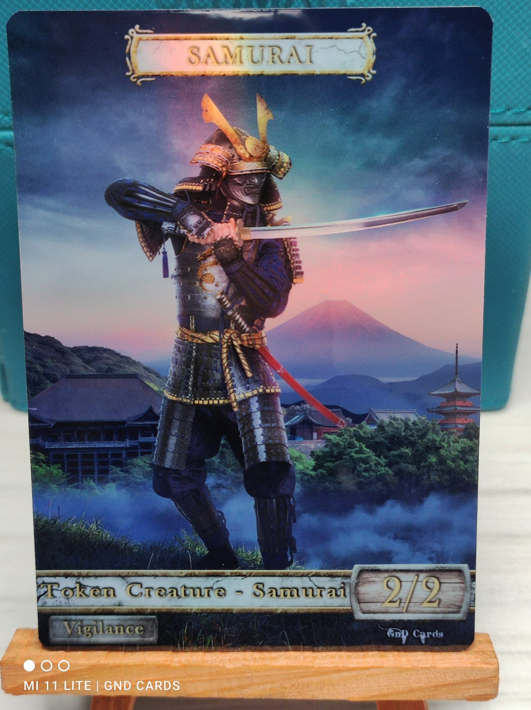 1x Samurai #1 *FOIL LAMINATED* Custom Altered Token - Etsy
