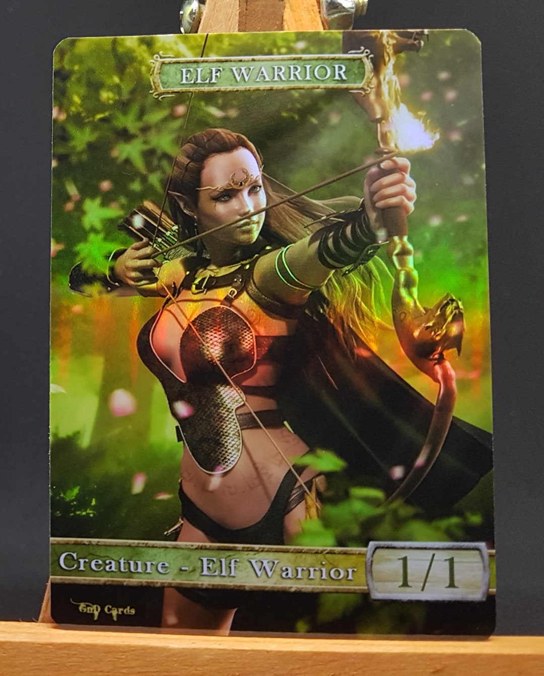 1x *foil* Elf Warrior #5 Custom Altered Token - Etsy