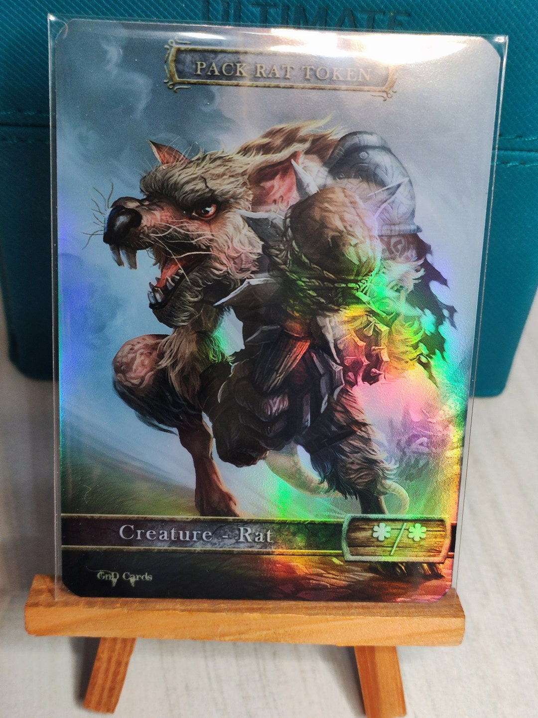 1x *foil* Pack Rat Token #3 Custom Altered - Etsy