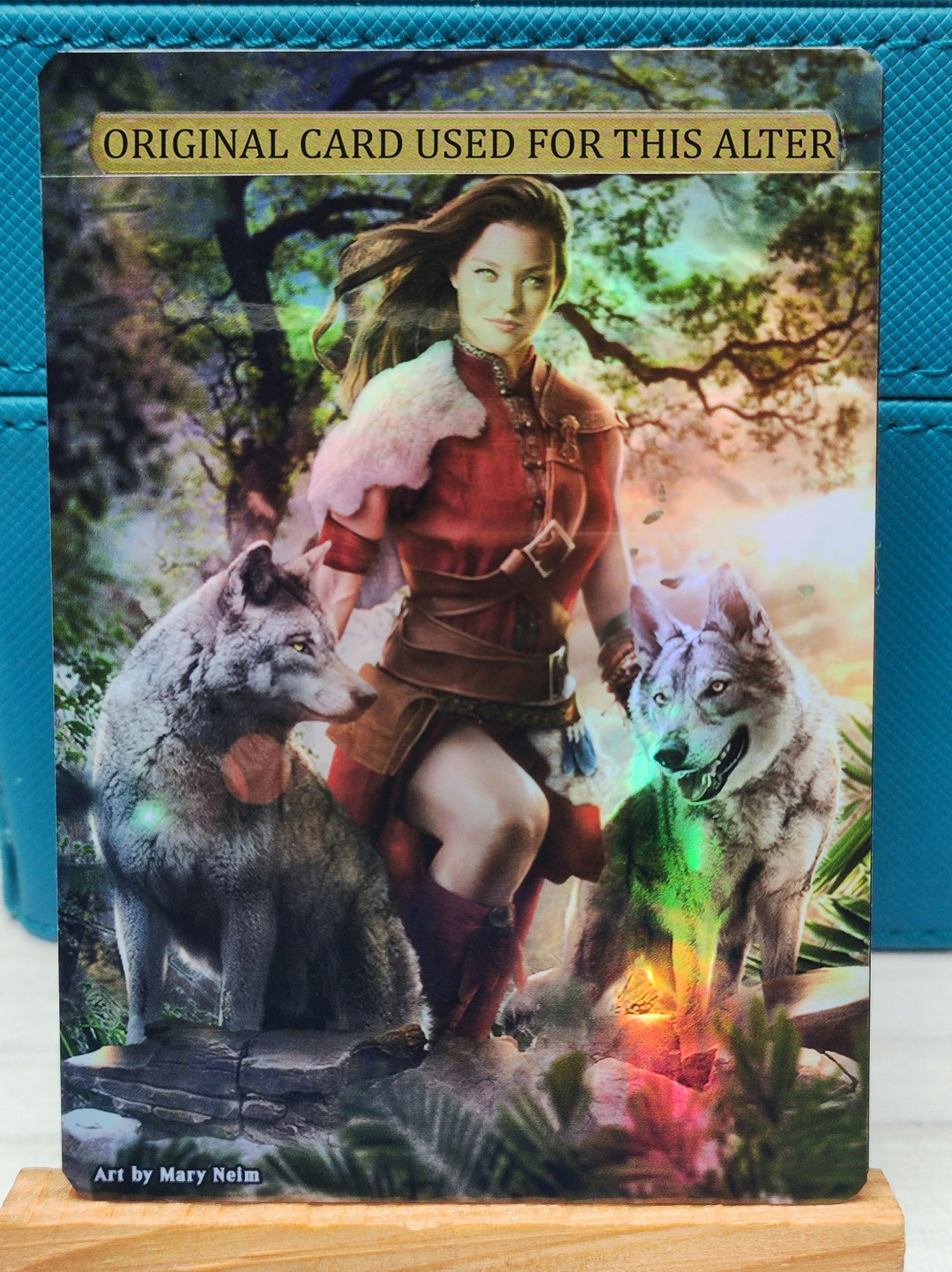 1x Foil Altered Art Faldorn, Dread Wolf Herald - Etsy