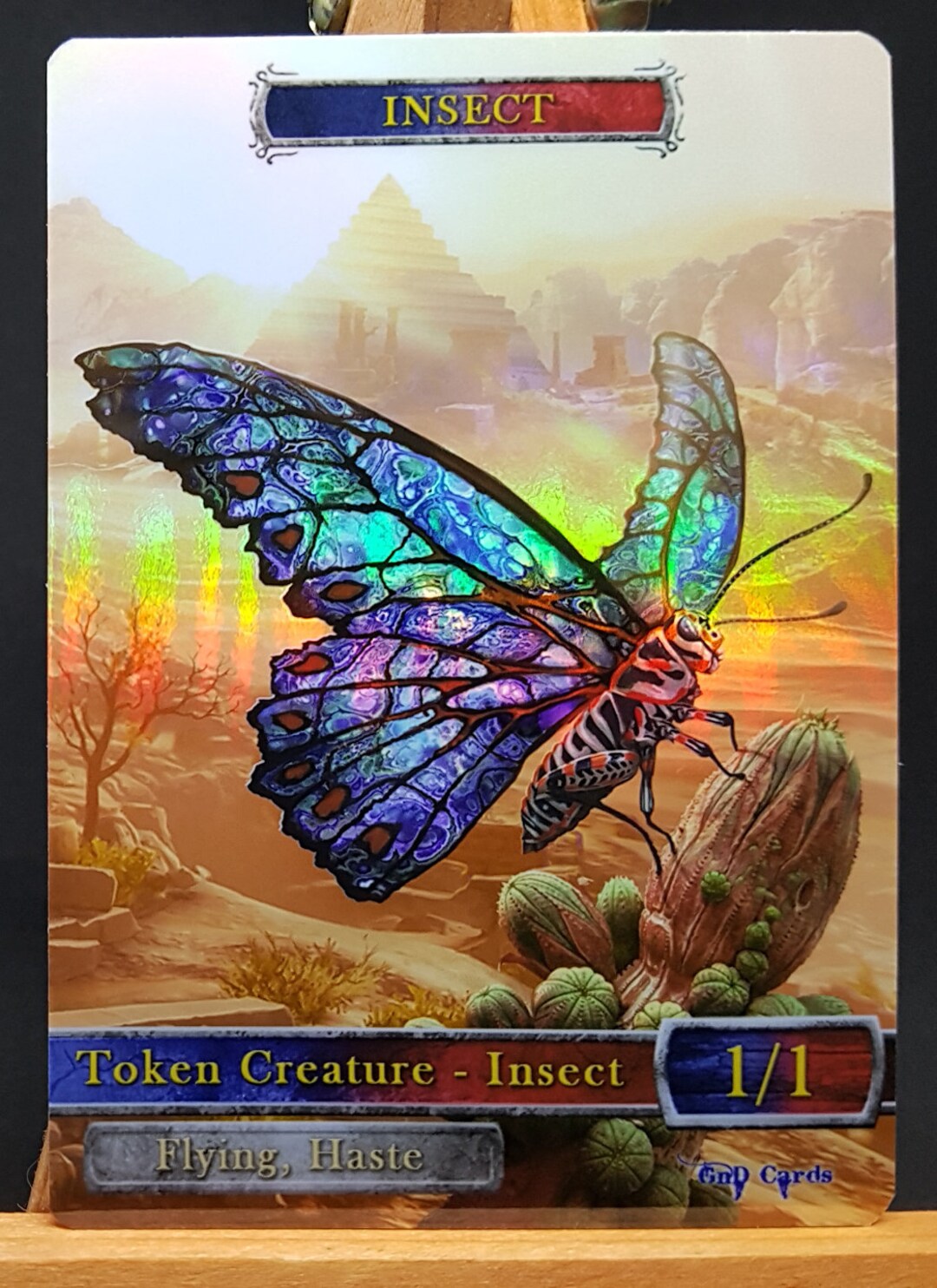 1x Insect #6 *FOIL LAMINATED* Custom Altered Token - Etsy