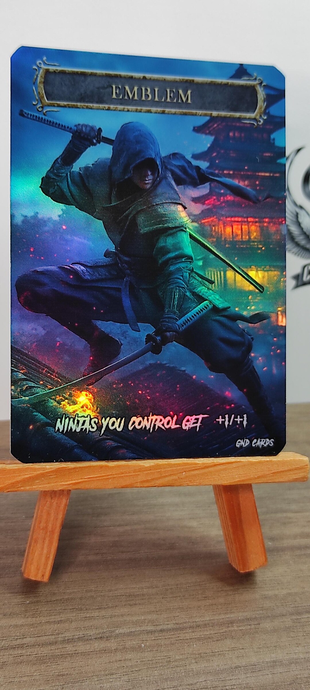 1x Emblem Kaito, Bane of Nightmares *FOIL LAMINATED* Custom Altered ...