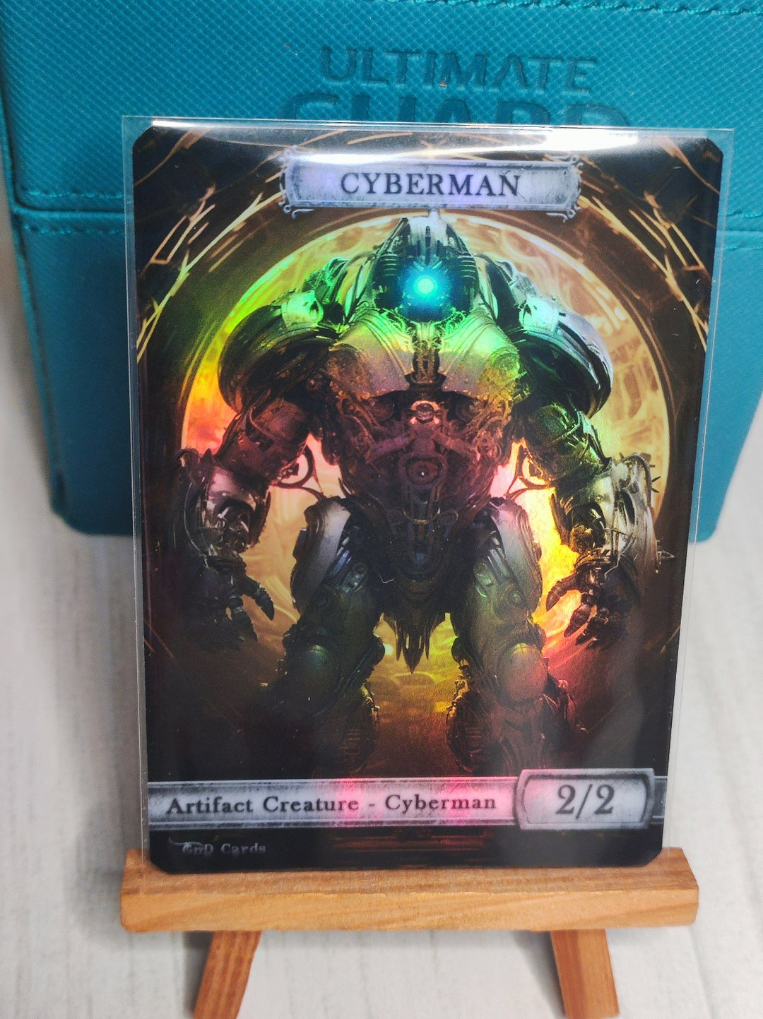 1x Cyberman 2 AI Art FOIL LAMINATED Custom Altered Token - Etsy