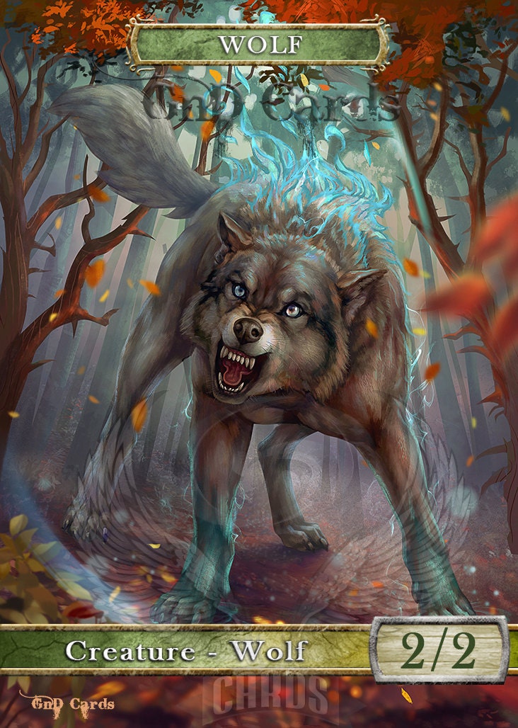 Wolf #1 TCG Token Custom Altered - Etsy UK