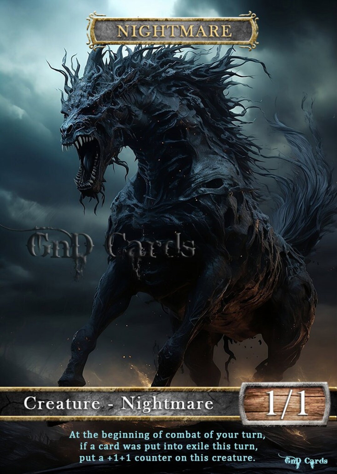Nightmare #3 TCG Token Custom Altered - Etsy