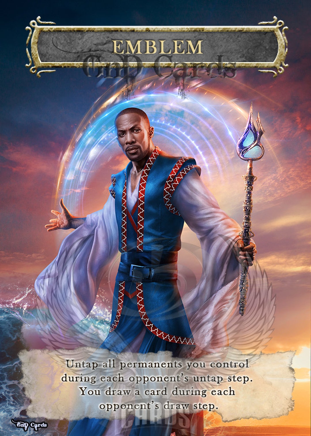 1x Teferi Who Slows the Sunset Emblem Custom Altered Gnd Cards - Etsy