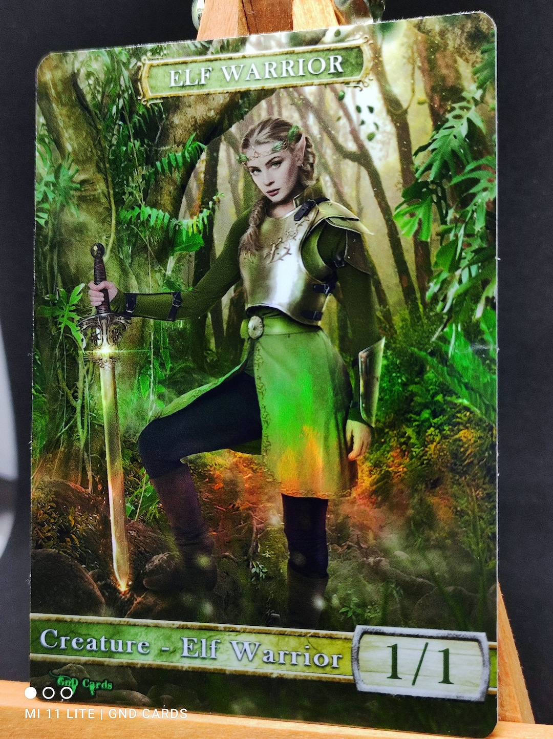 1x Elf Warrior #15 *FOIL LAMINATED* Custom Altered Token - Etsy
