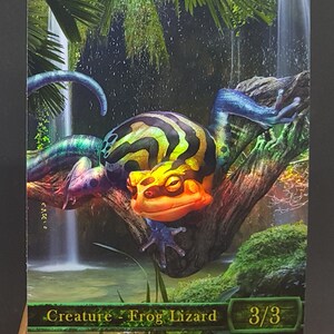 1x Frog Lizard *FOIL LAMINATED* Custom Altered Token - Etsy