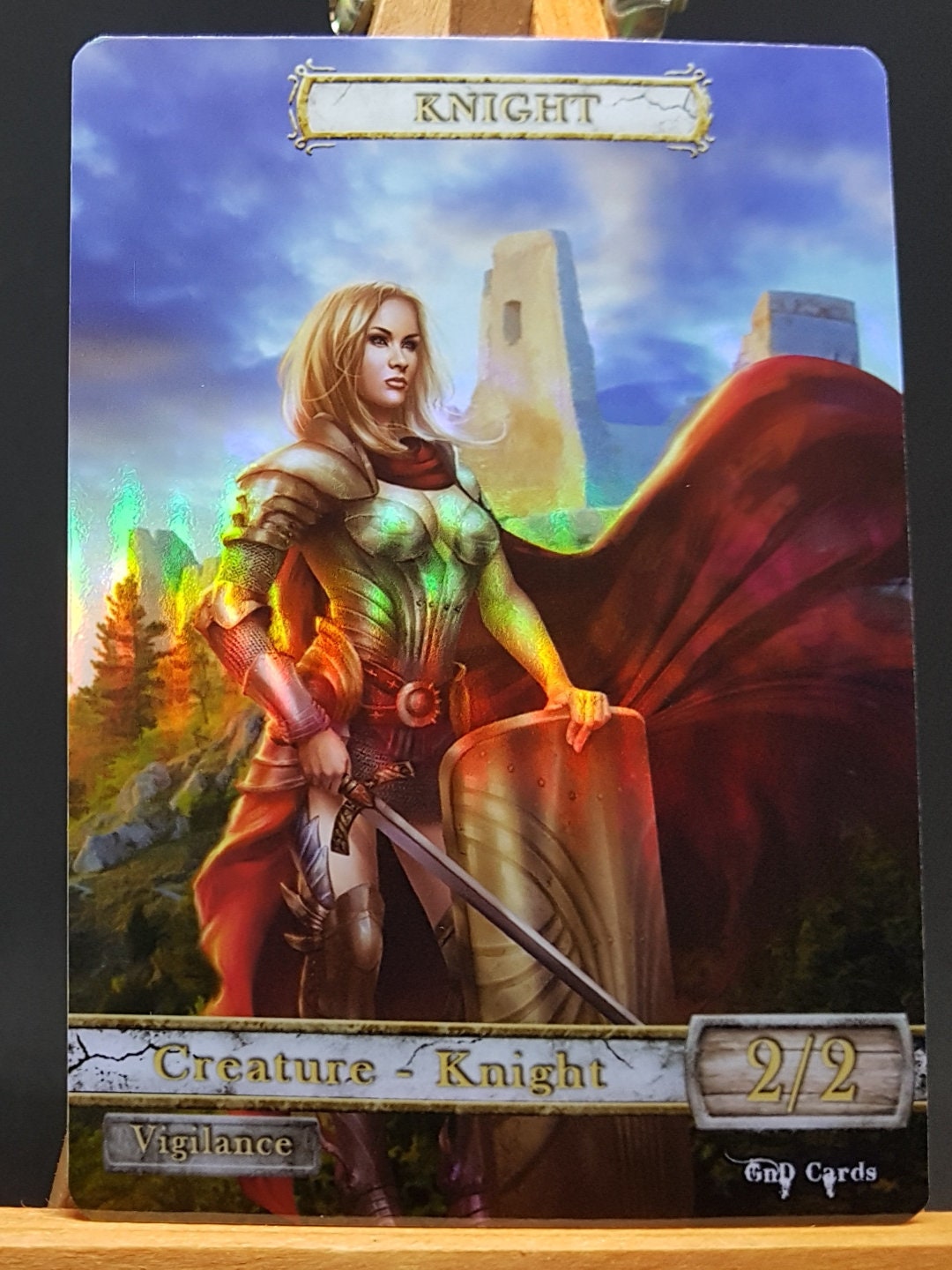 Custom Mtg Knight Token