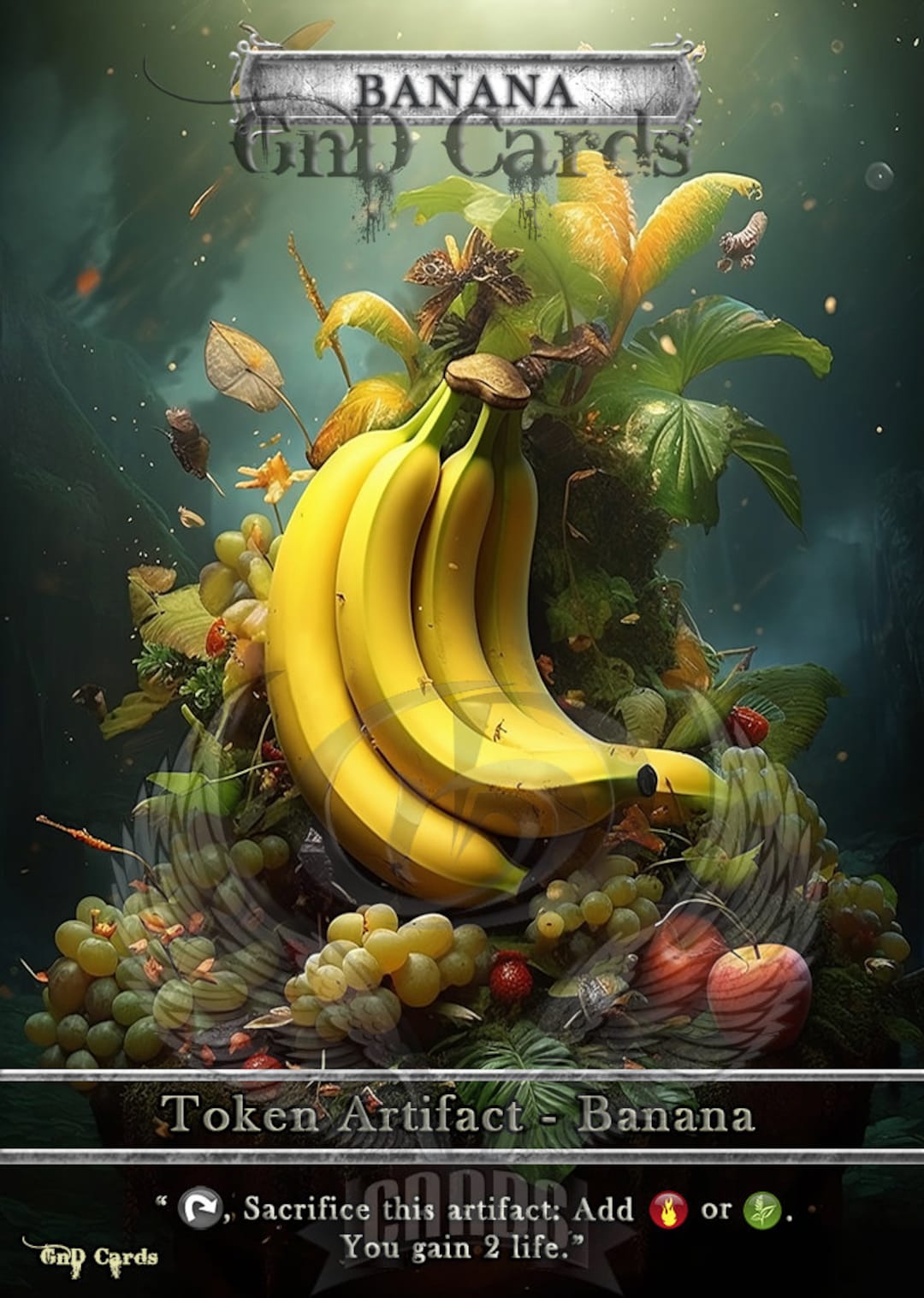 Banana #3 TCG Token Custom Altered - Etsy