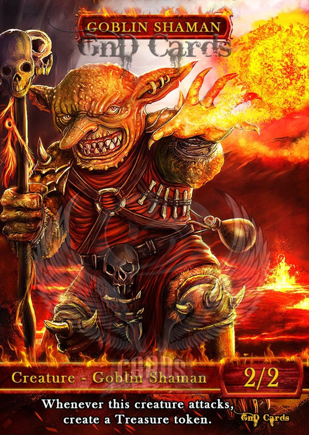 Goblin Shaman #1 TCG Token Custom Altered - Etsy