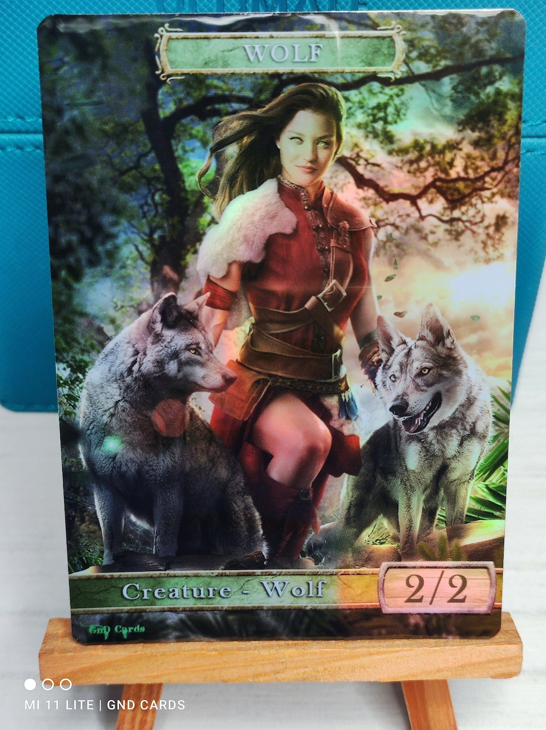 1x Wolf #8 *FOIL LAMINATED* Custom Altered Token - Etsy
