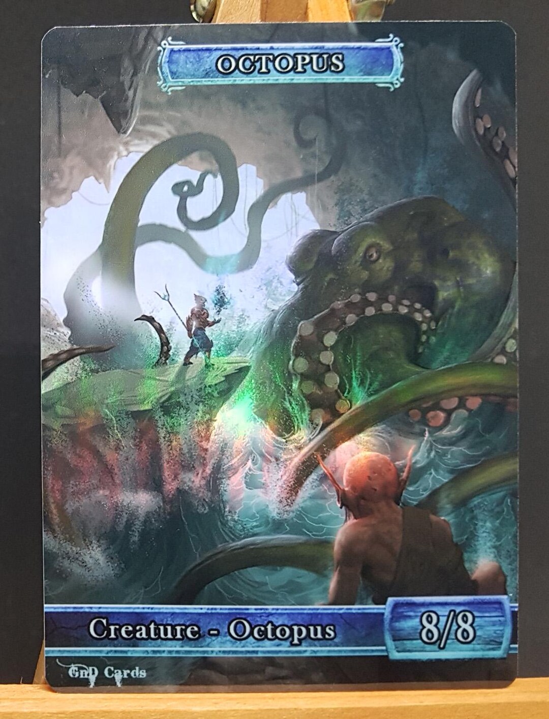 1x Octopus #3 *FOIL LAMINATED* Custom Altered Token - Etsy