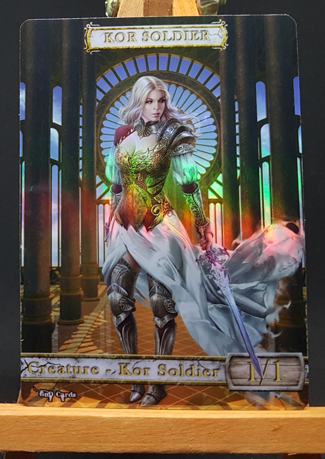 1x *foil* Kor Soldier #2 Custom Altered Token - Etsy