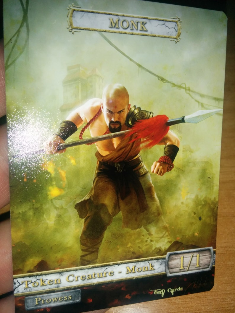 3x Monk 1 Custom Altered Tokens - Etsy