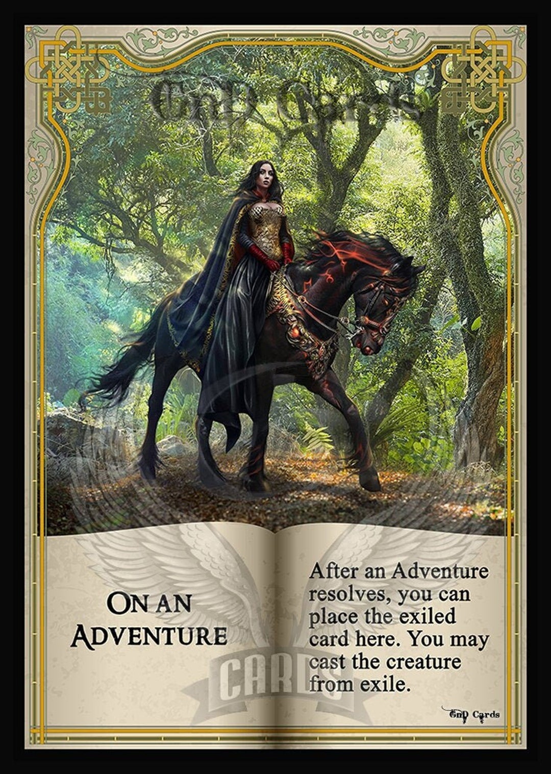 Adventure #1 TCG Token Custom Altered - Etsy
