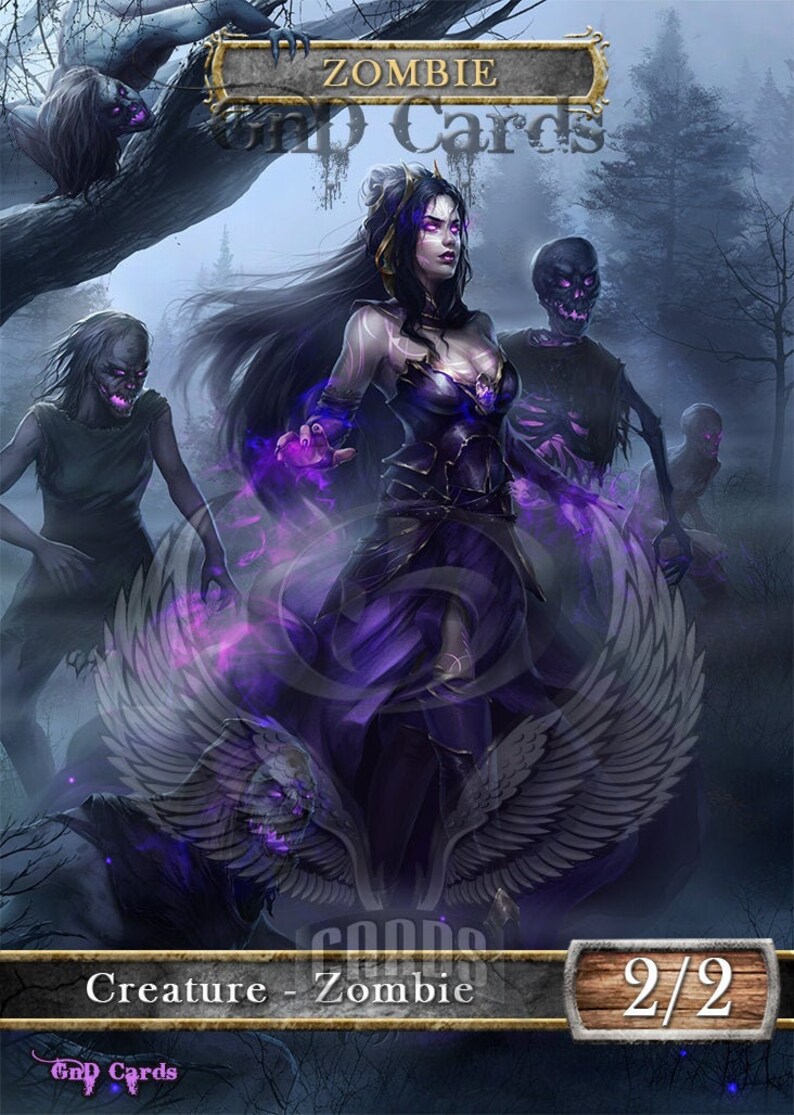 3x Zombie 15 Custom Altered Tokens - Etsy