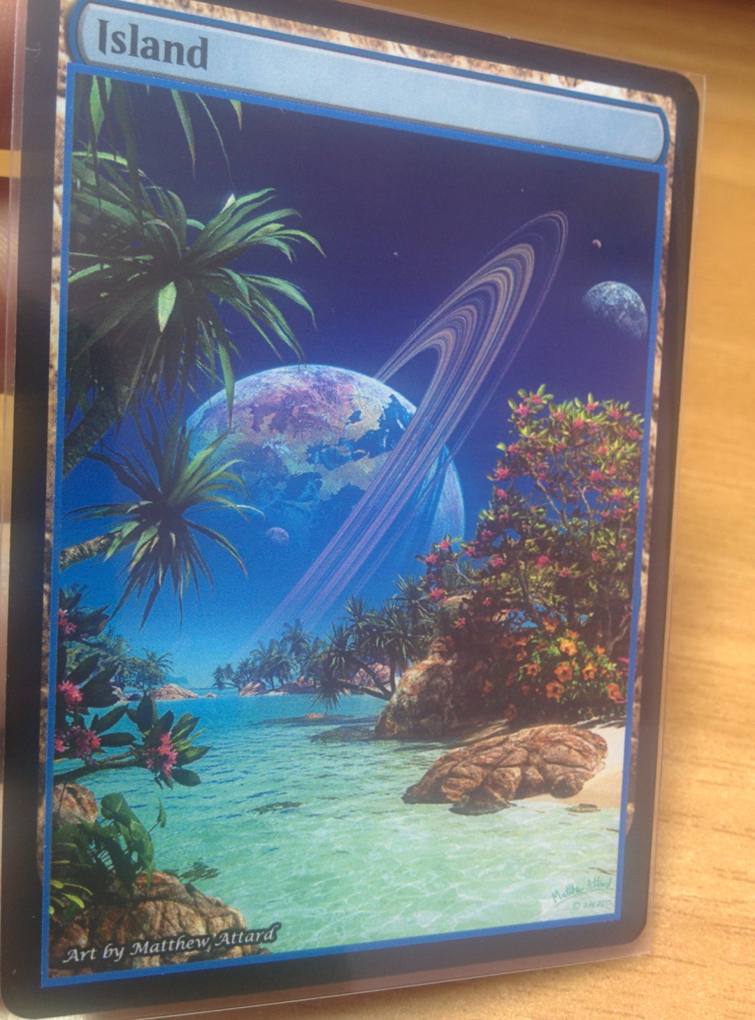1x Island 12 Extended Textless Full Art Custom Altered Basic Land MTG ...