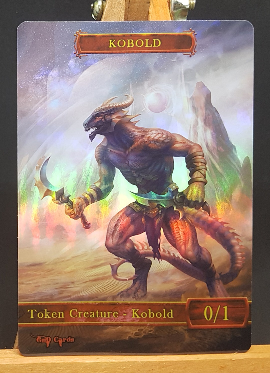 1x Kobold #2 *FOIL LAMINATED* Custom Altered Token - Etsy
