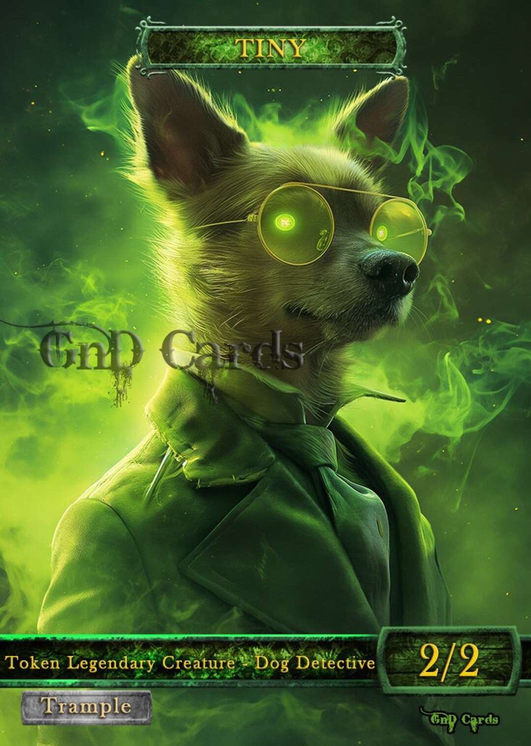 Dog #6 Tiny TCG Token (for Sophia) Custom Altered - Etsy