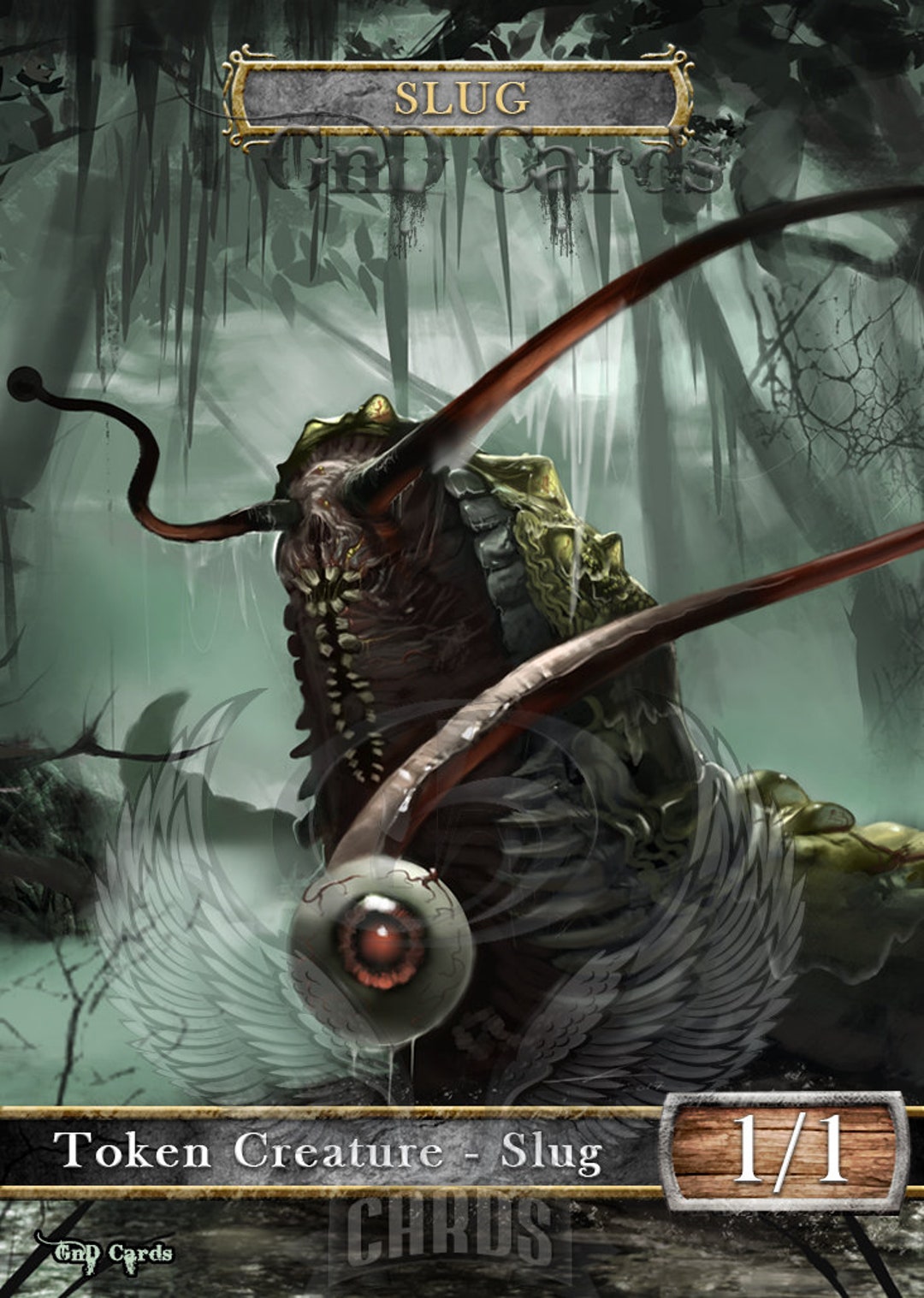 3x Slug 2 Custom Altered Tokens Gnd Cards - Etsy