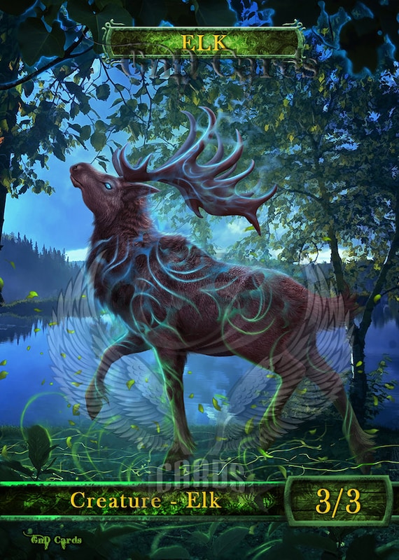 3x Elk 1 Custom Altered Tokens | Etsy