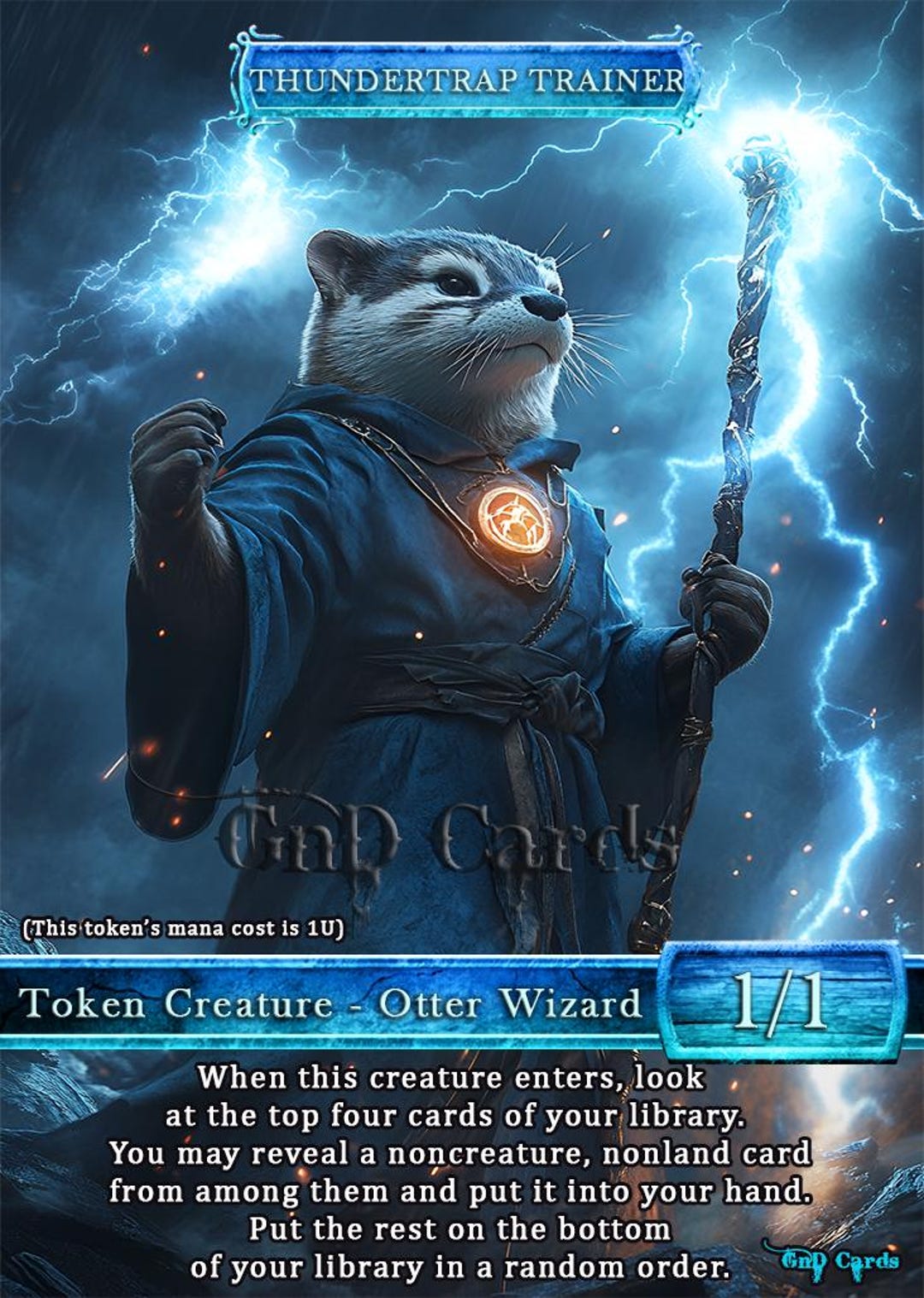 Thundertrap Trainer *TOKEN* TCG Custom Altered - Etsy