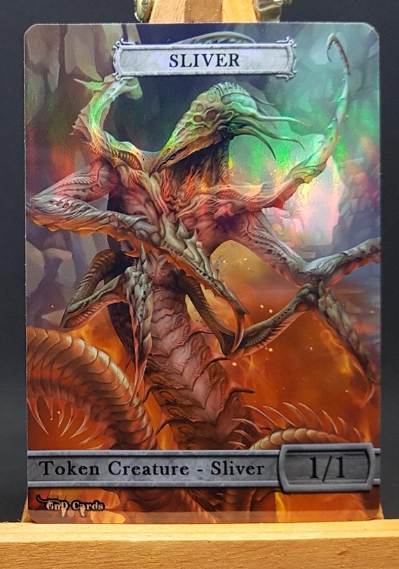 1x Sliver 2 FOIL LAMINATED Custom Altered Token | Etsy
