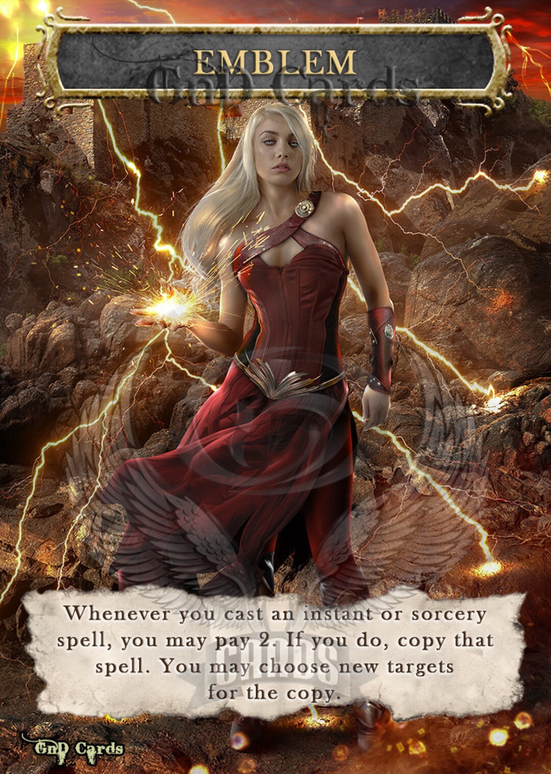 1x Emblem Rowan Scholar of Sparks Custom Altered Gnd Cards - Etsy