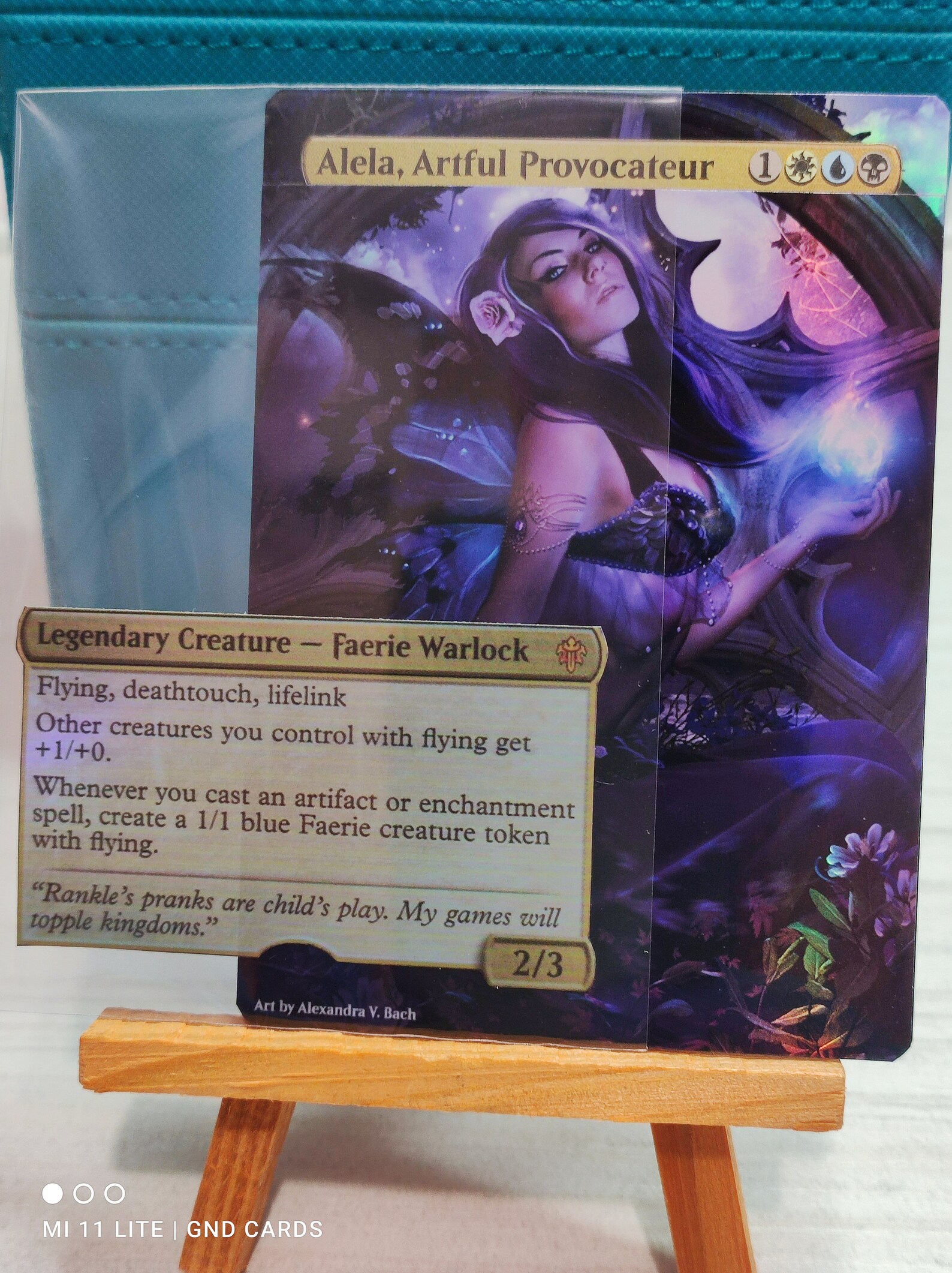 1x Foil Altered Art Alela Artful Provocateur V1 MTG | Etsy