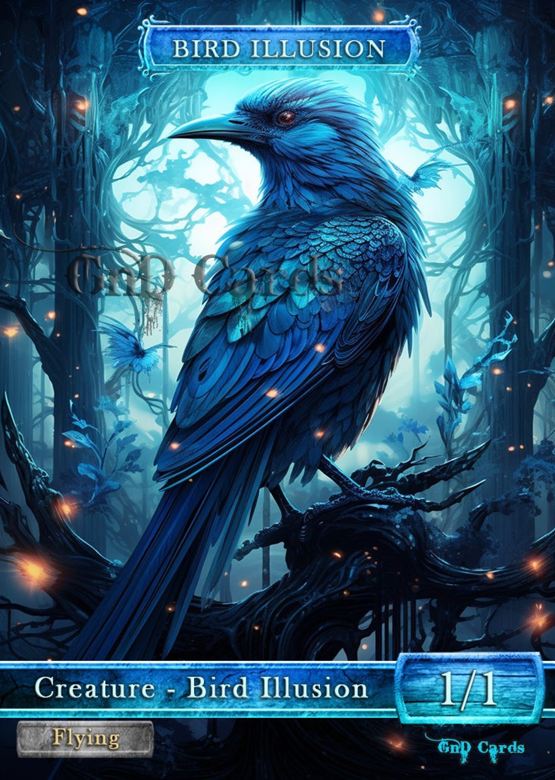 3x Bird Illusion Custom Altered Tokens - Etsy