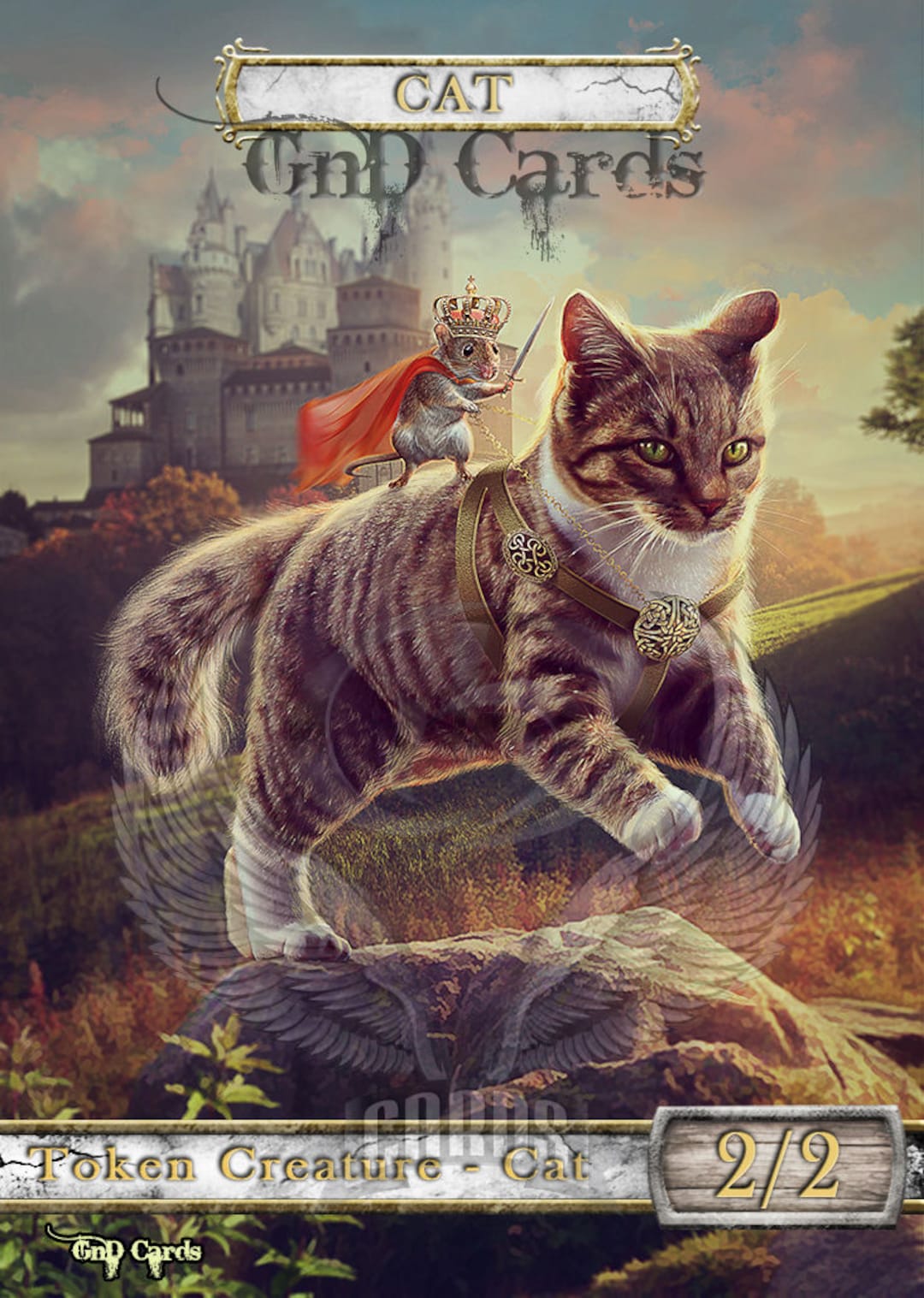 Cat #2 TCG Token Custom Altered - Etsy