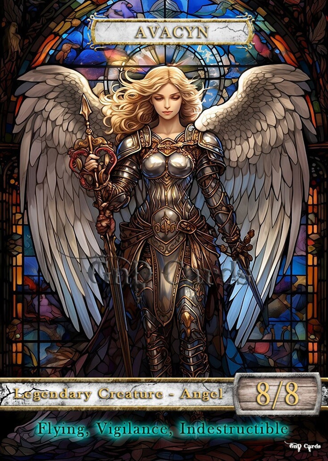 Avacyn #1 TCG Token Custom Altered - Etsy