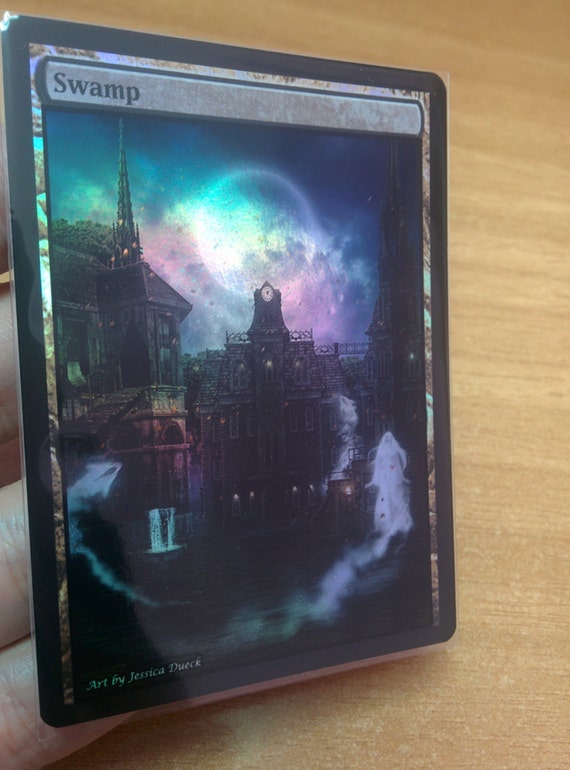 Toys & Games Card Games 1x Mountain #9 *FOIL* Extended Textless Full ...