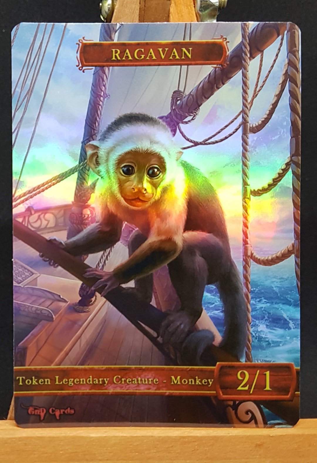 1x Monkey #1 *FOIL LAMINATED* Custom Altered Token - Etsy