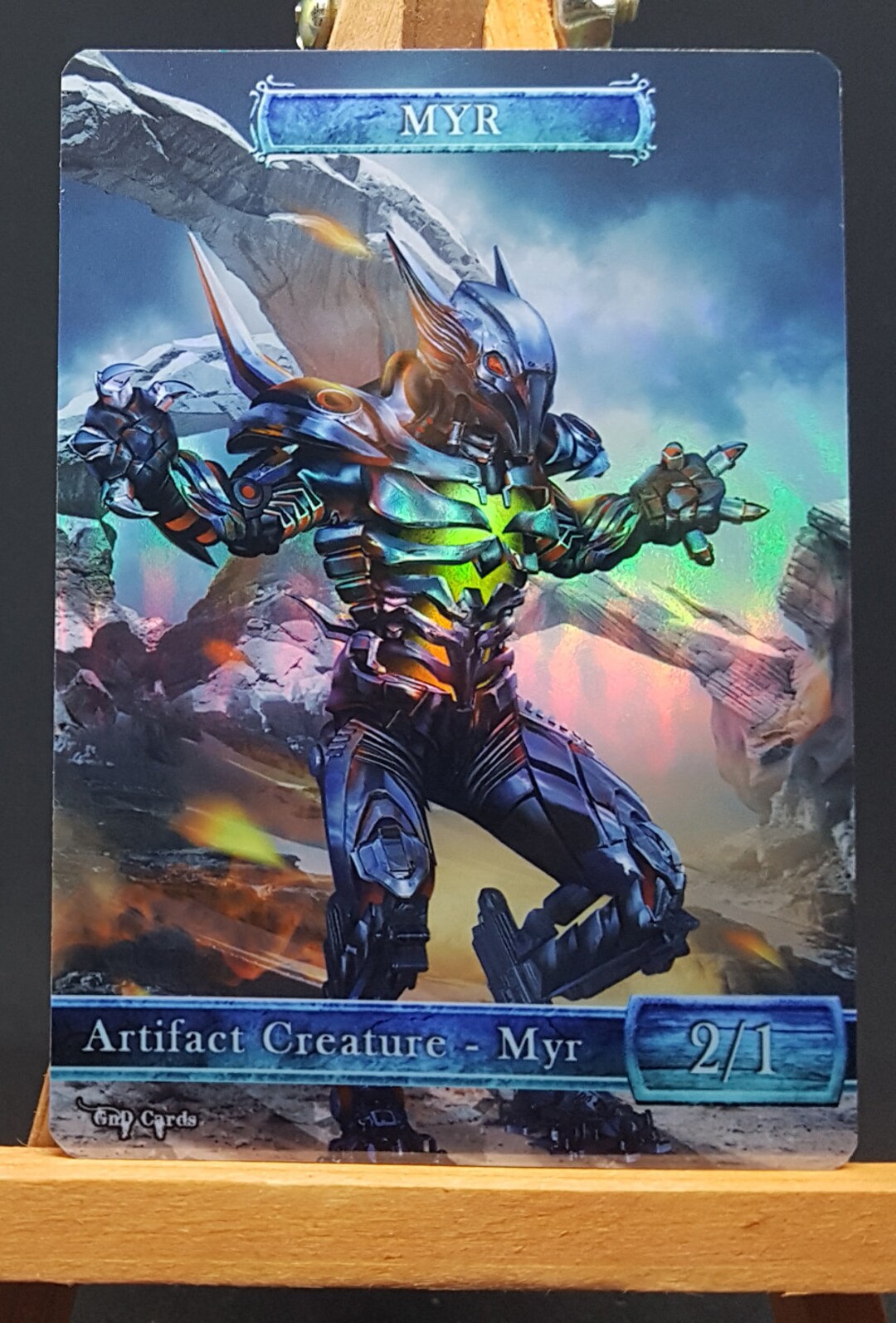 1x Myr #3 *FOIL LAMINATED* Custom Altered Token - Etsy