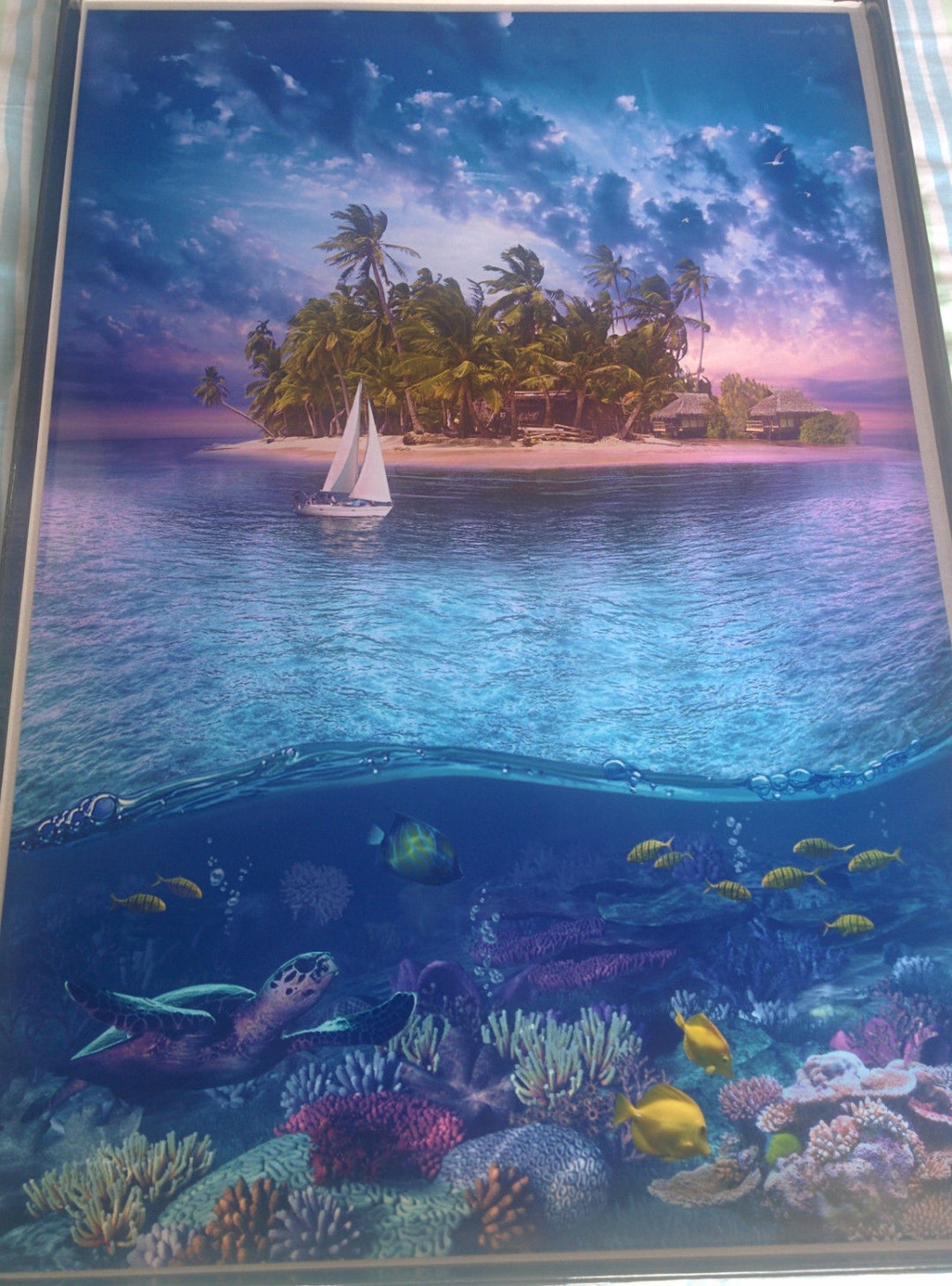 Art Print tropical Island 13x19 Inches - Etsy