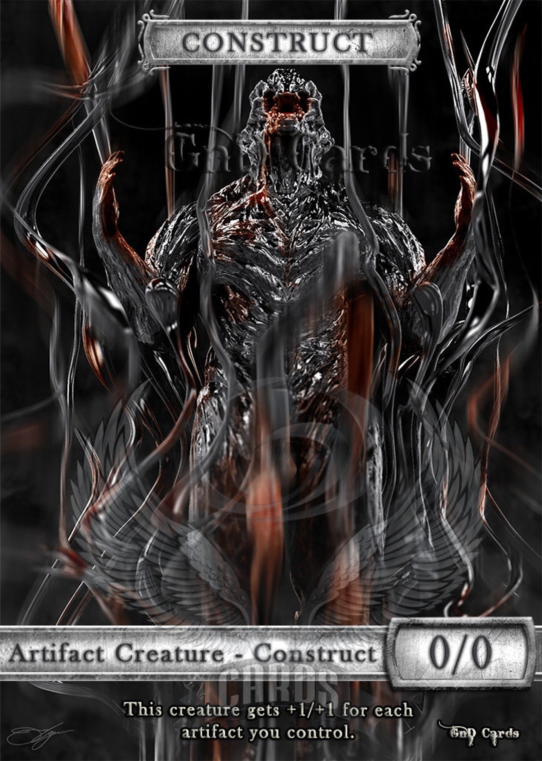 Construct #3 TCG Token Custom Altered - Etsy